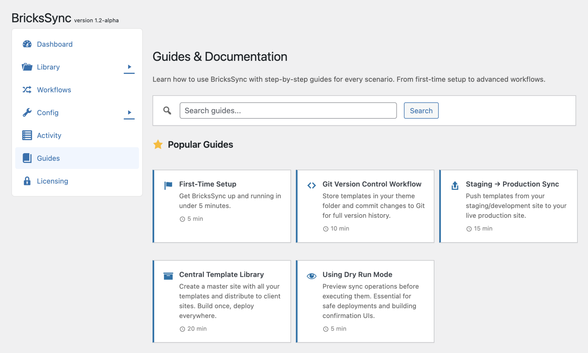 BricksSync – Sync, version, and share your Bricks, WordPress and Plugin ...